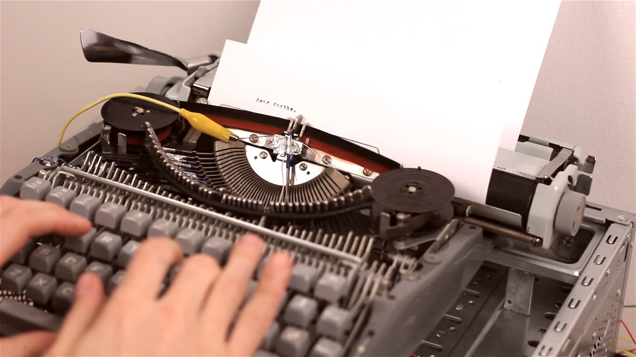 A Junkyard Typewriter That Turns Words Into Music