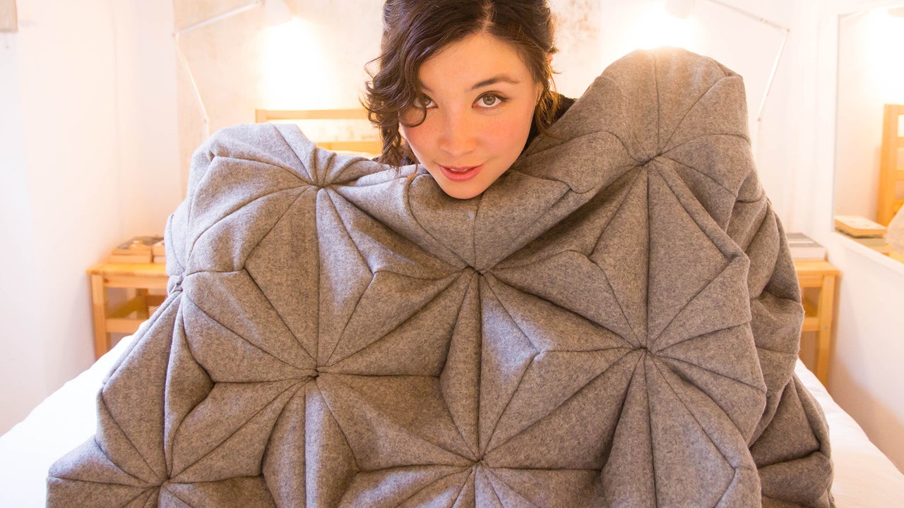 From An Ex-Apple Designer, A Cozy Blanket Inspired By Origami And Scie