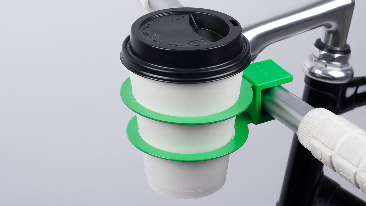 Minimalist Clip-On Cup Holder Encourages Drinking (Coffee) And Driving