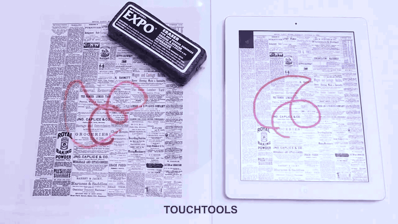 This iPad Interface Prefers “Real” Tools To Digital Ones
