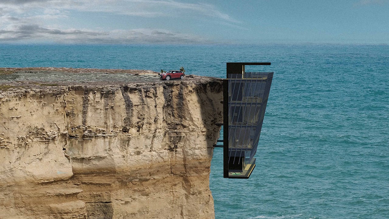 Death-Defying Vacation Home Dangles Off The Side Of A Cliff