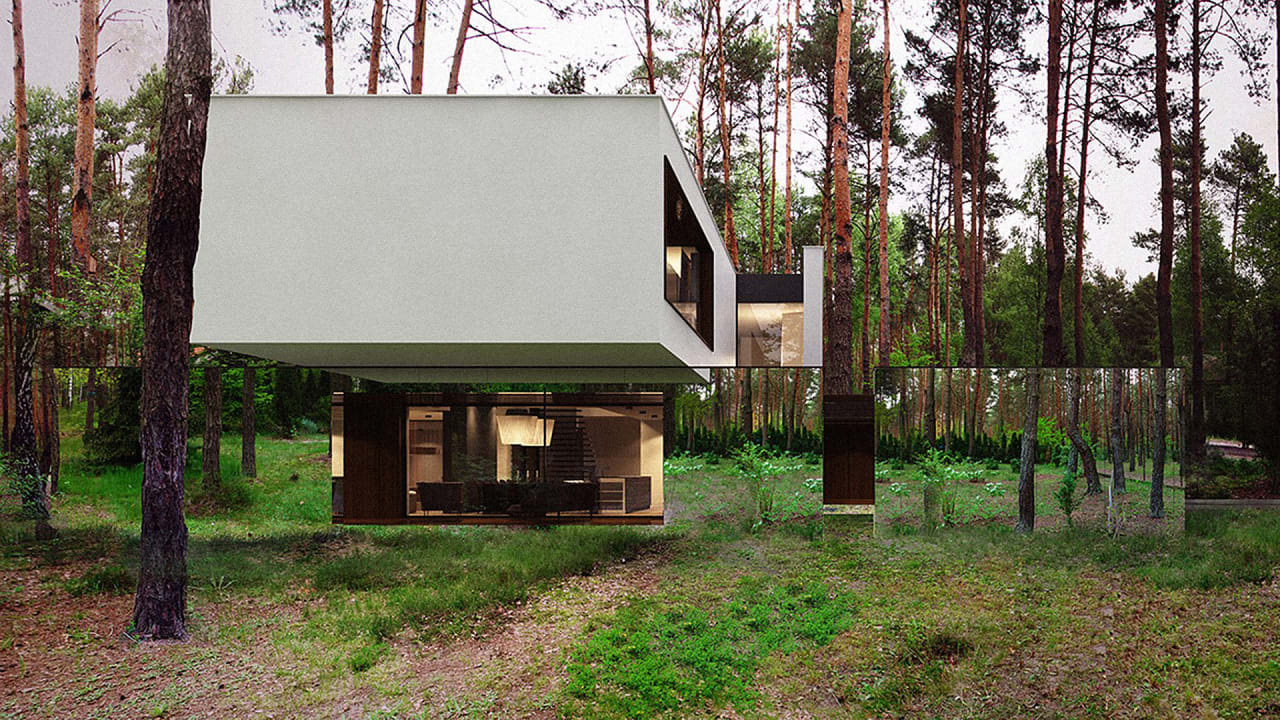 This Awesome Reflective House Mirrors The Forest Around It