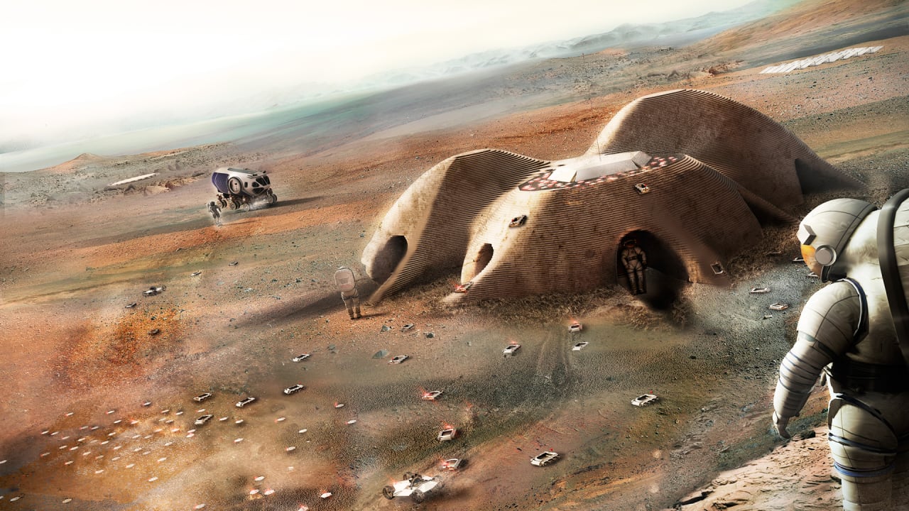 The Robot-Constructed, Modular Housing For Life On Mars