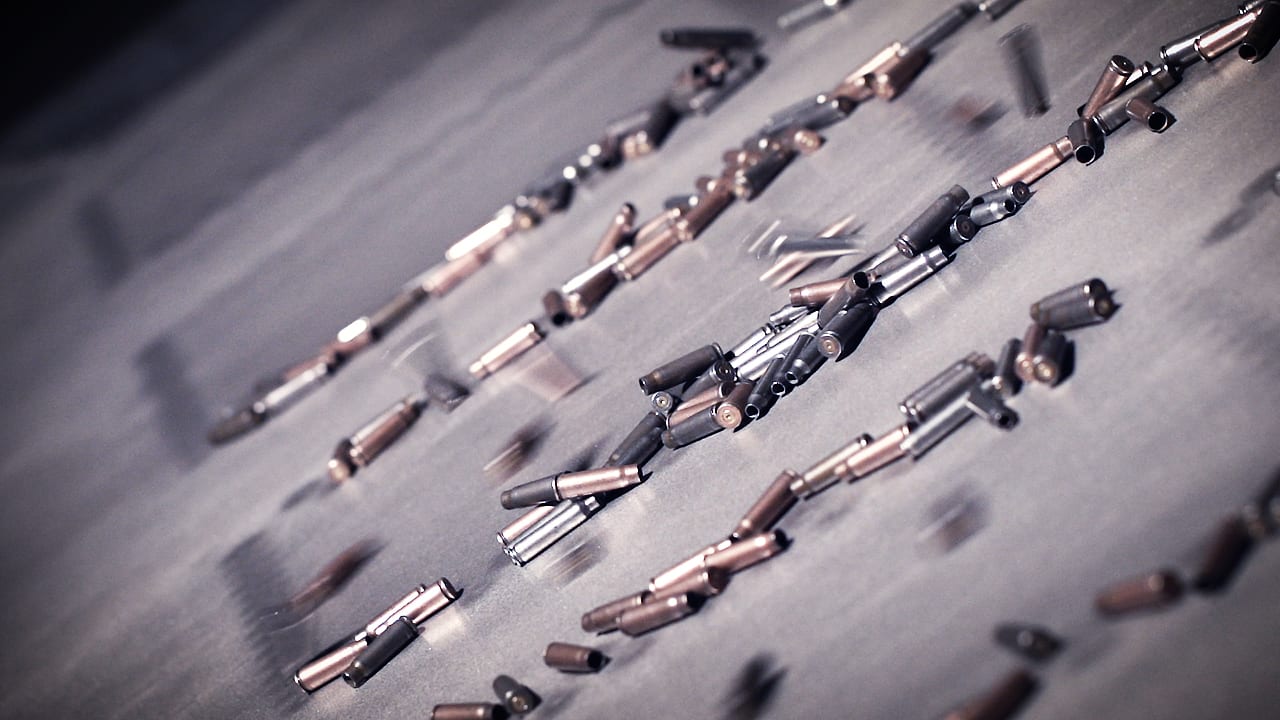 All The Deaths Of WWII, Vizualized As Cascading Bullet Shells