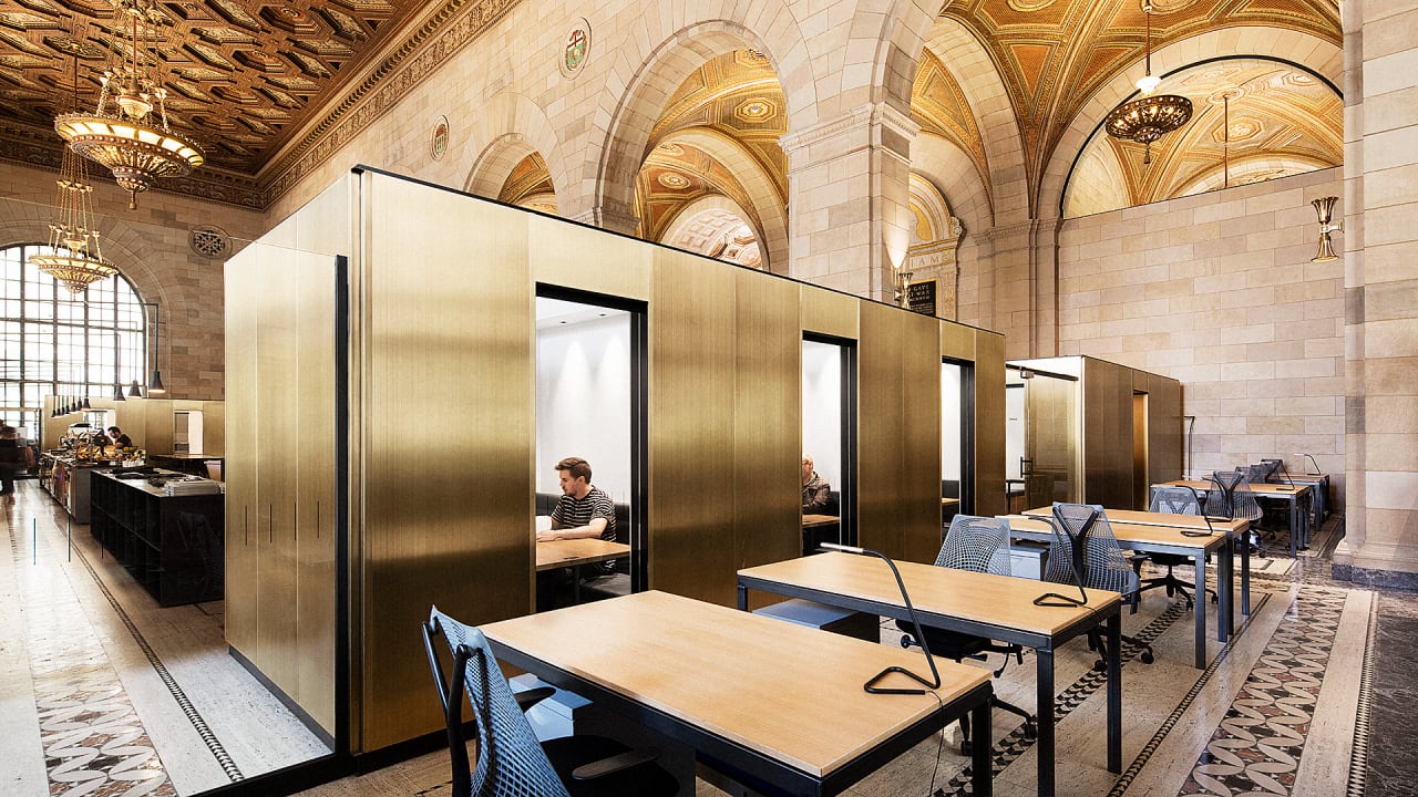 This Chic Co-Working Space Revitalizes A Grand, Abandoned Bank