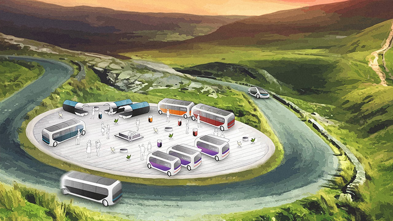 These Self-Driving Cars Assemble Into Moving Towns