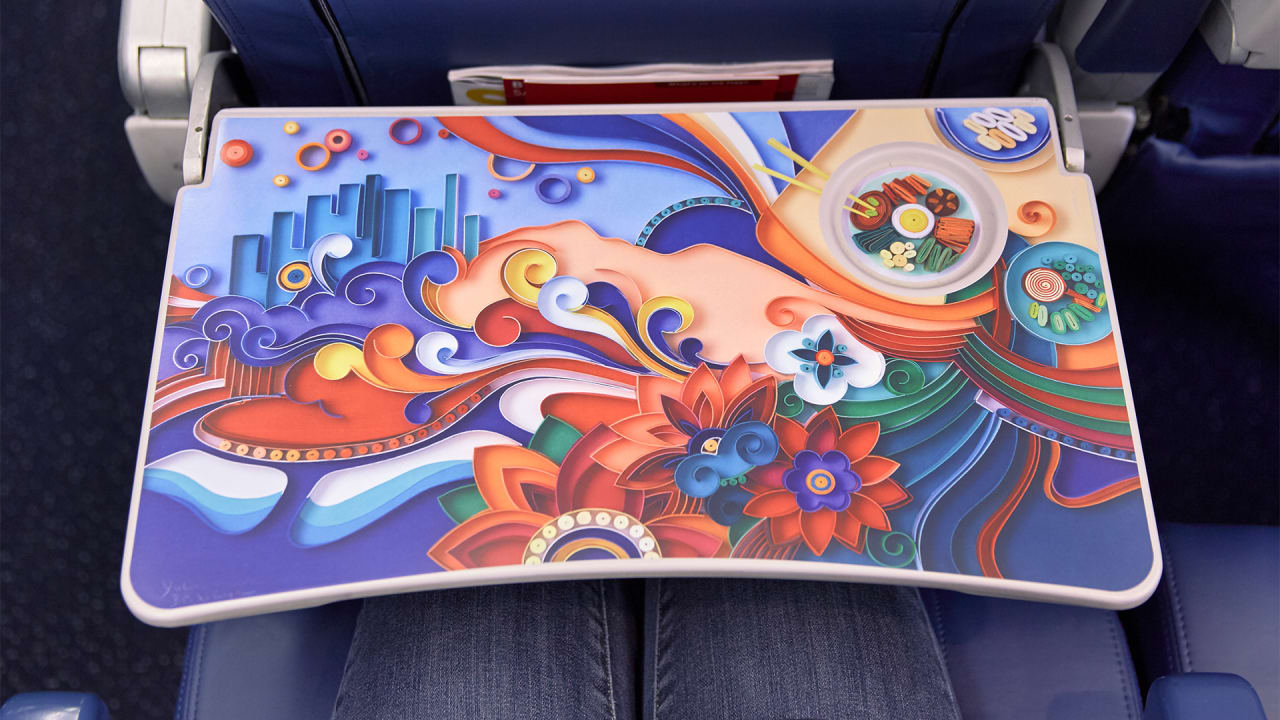The Next Frontier For Public Art? Airline Tray Tables