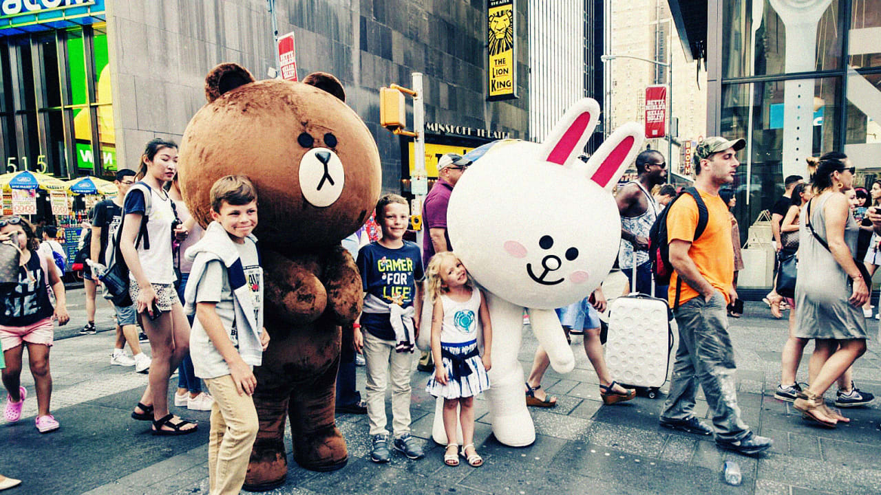 Japan’s Line App Opens a Times Square Store (And Gets Ready To Take On