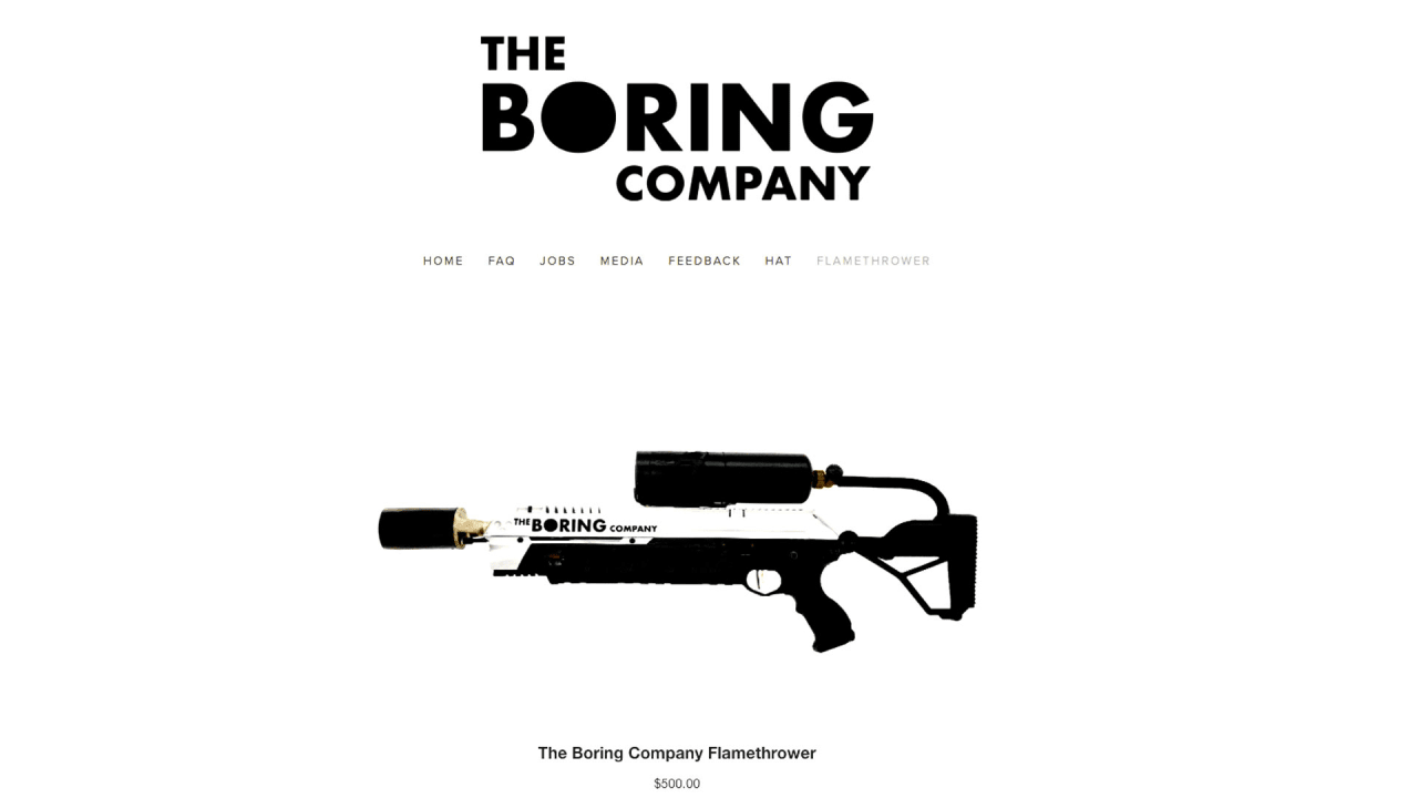 Elon Musk Has Sold 3 5 Million Worth Of Flamethrowers