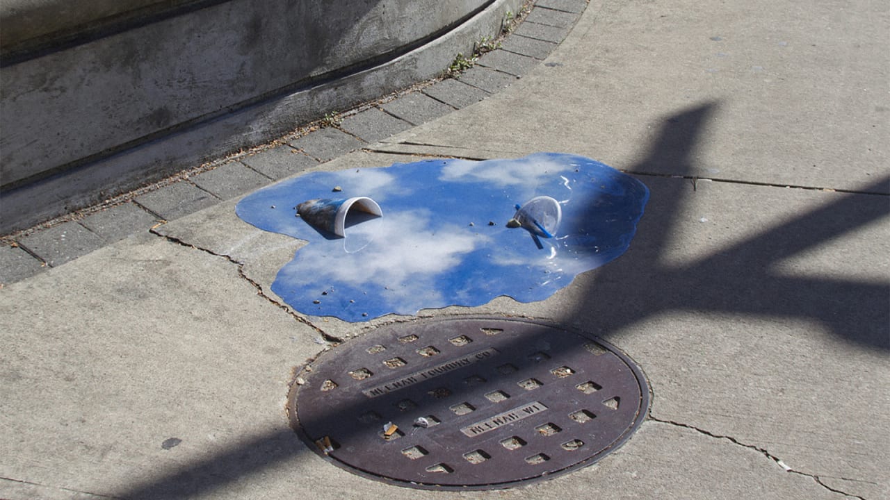 This Artist Turns Puddles Into Magical Sculptures