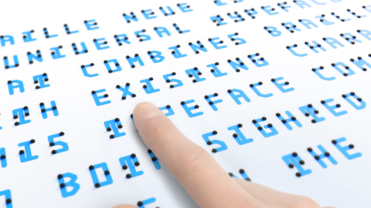 This New Typeface Merges Braille You Can Touch With Letters You Can Se