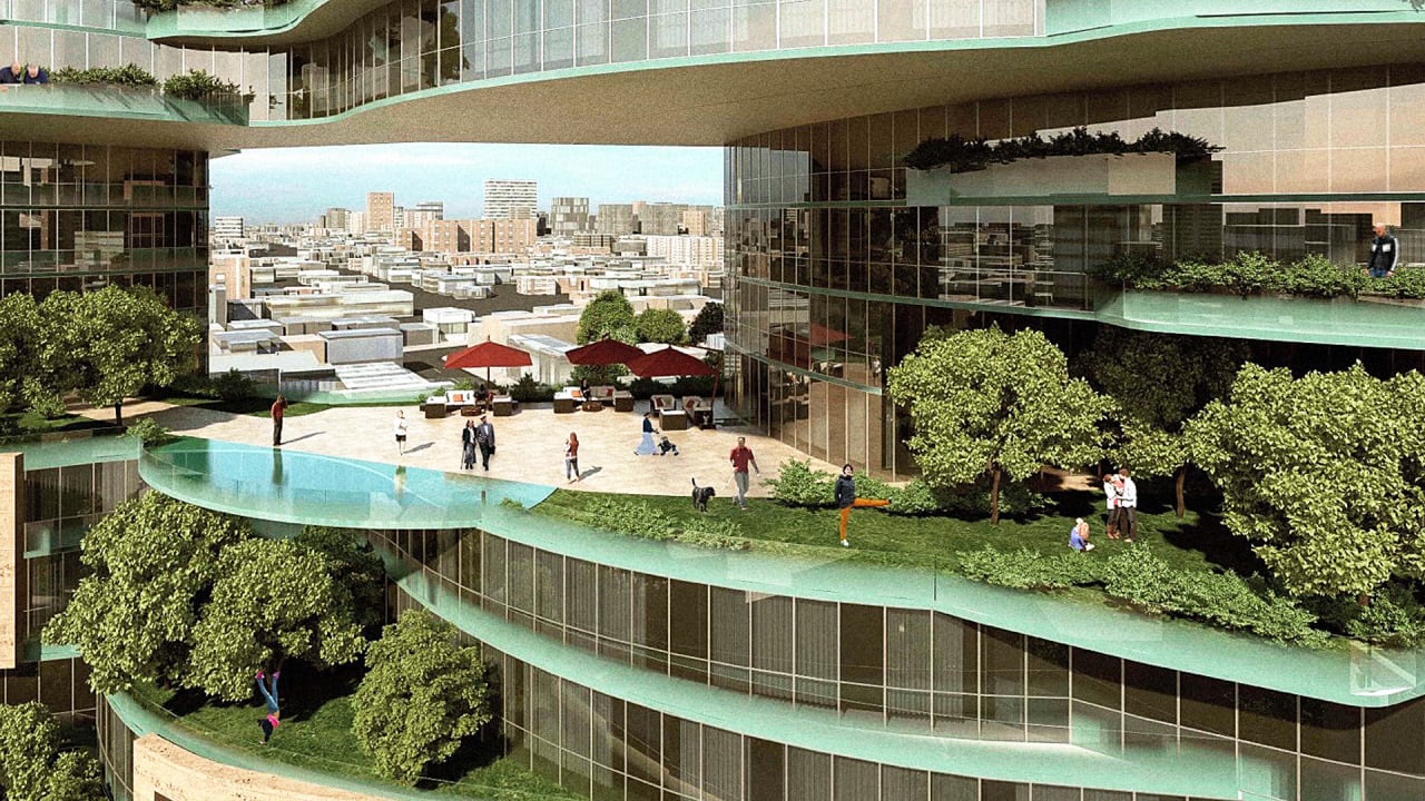 This Toronto skyscraper is covered with 450 trees