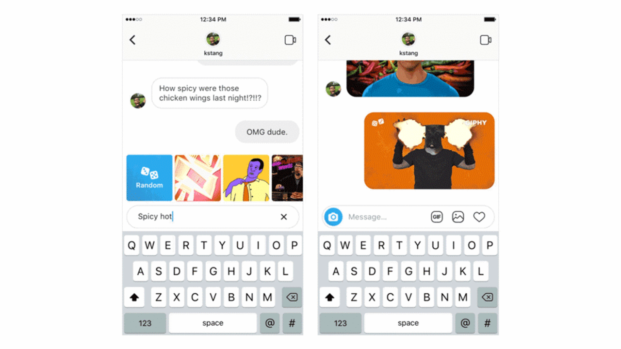 Thanks to Giphy, your Instagram DMs just got better with GIFs