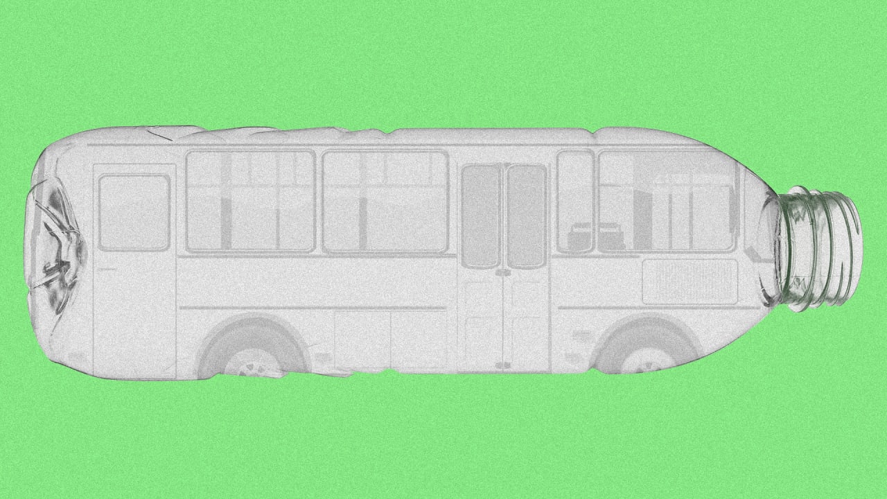 Recycling plastic gets people a free bus ride in Surabaya