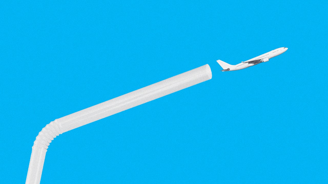 Airline Hi Fly makes first single-use plastic free flight