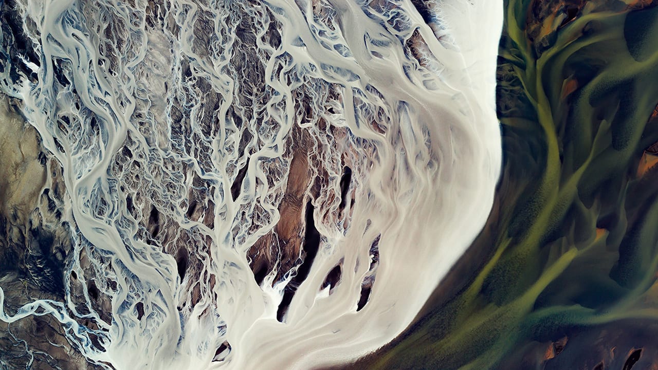 These beautiful aerial photos show a drone's view of water