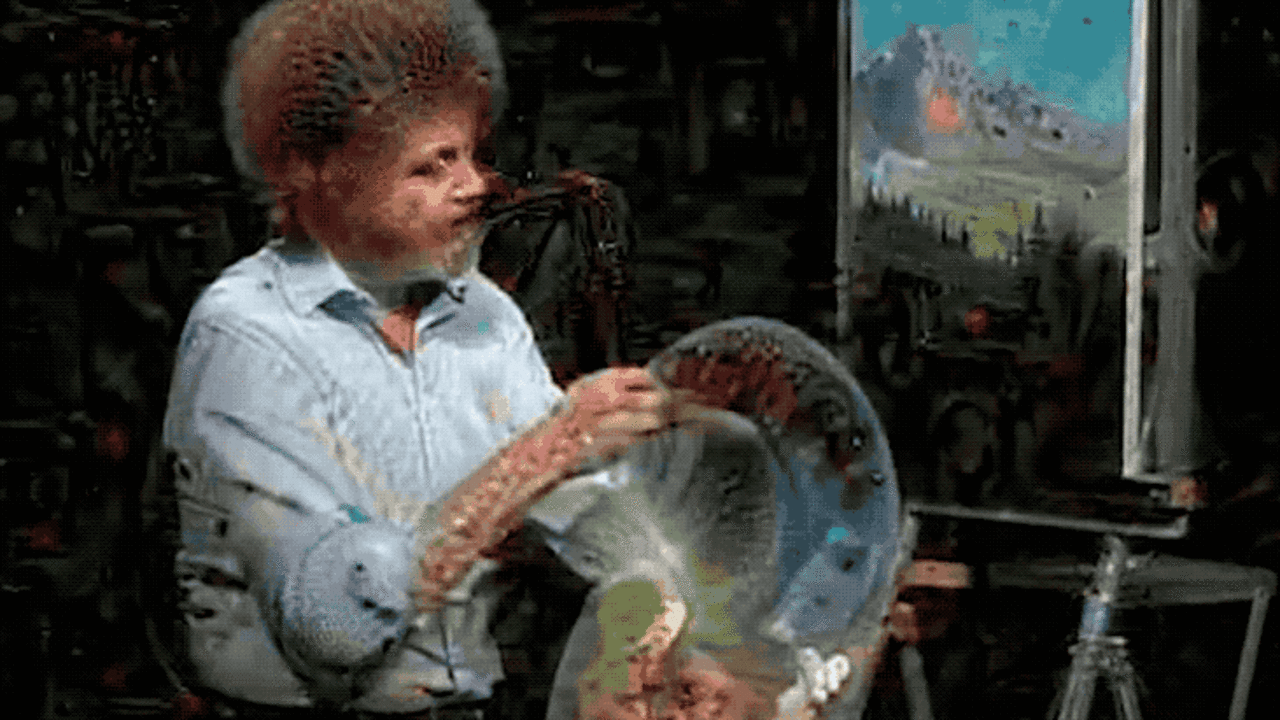 Bob Ross will totally horrify you in this disturbing video