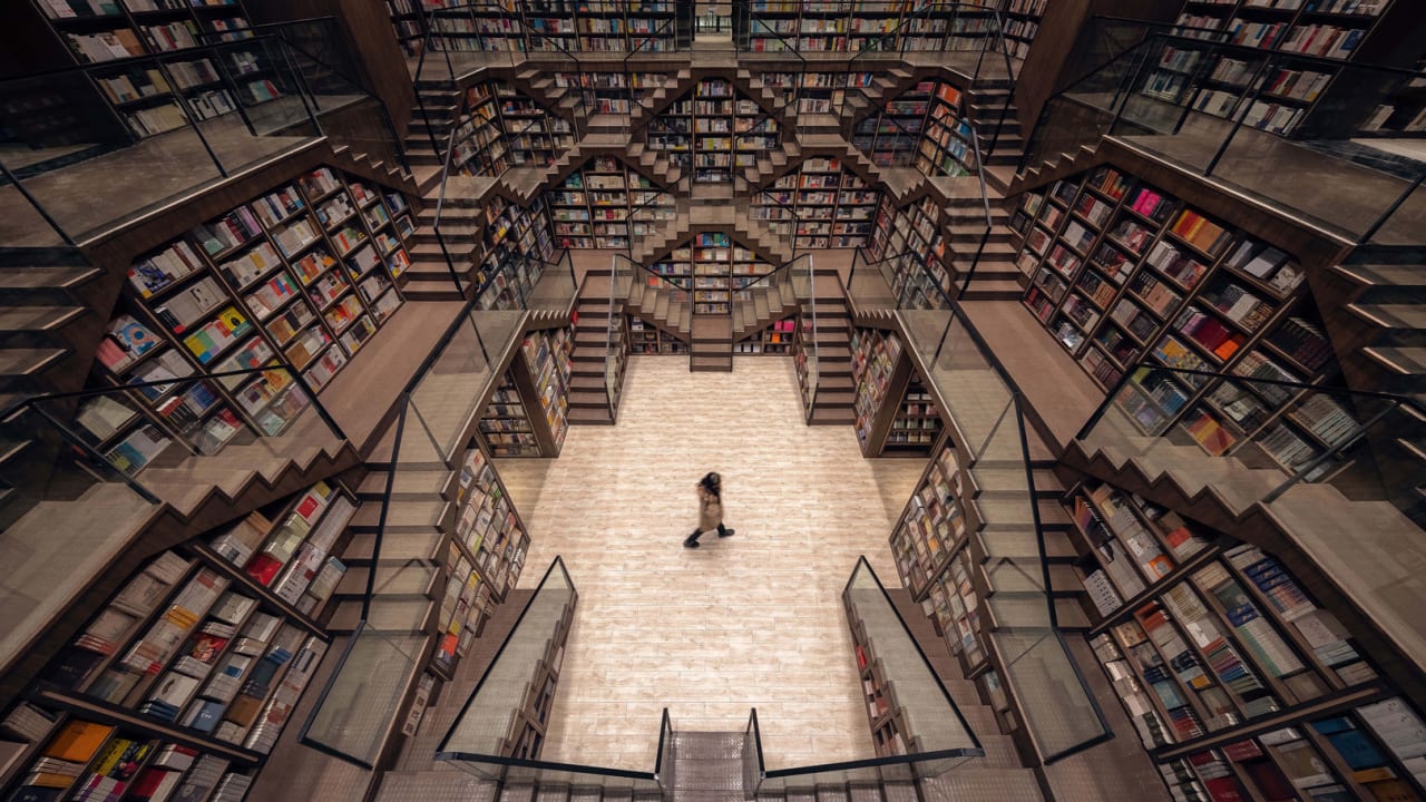 Chongqing Zhongshuge is an Escher-inspired wonderland bookstore