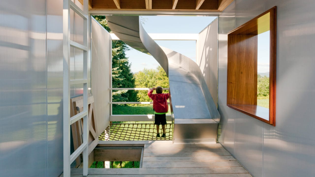 Garrison treehouse is a luxury playhouse in Garrison, New York