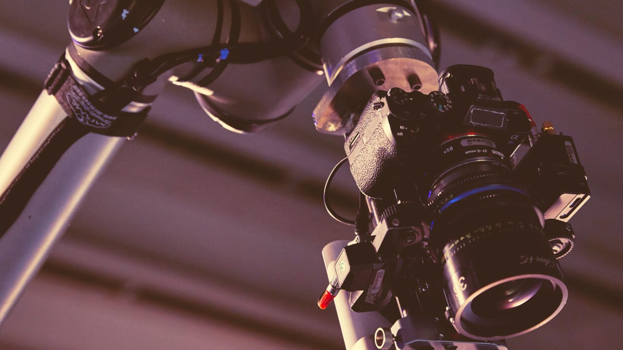 This giant robotic arm was one of the stars of New York Fashion Week