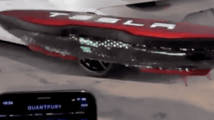 This Tesla hoverboard is what dreams are made of—but it's just that