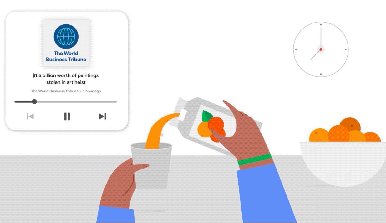 Google Assistant now offers personalized audio newscasts