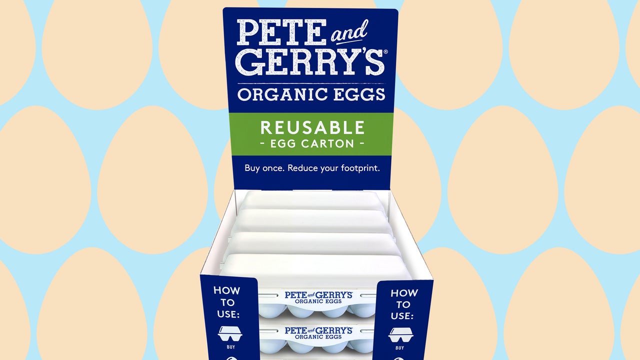 Pete and Gerry's is testing reusable egg containers