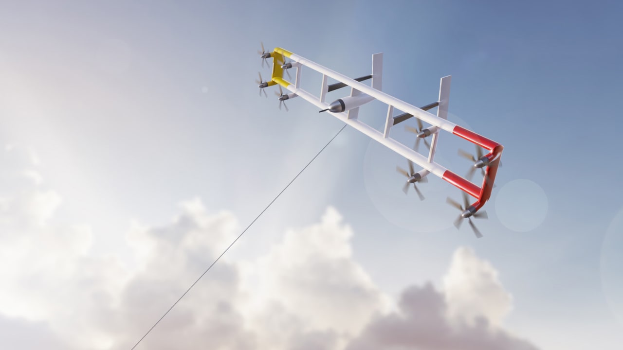 KiteKraft generates wind power by flying kites through the air