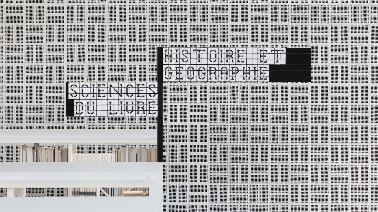 Pentagram's Sascha Lobe designs signage for Bibliothèque nationale du