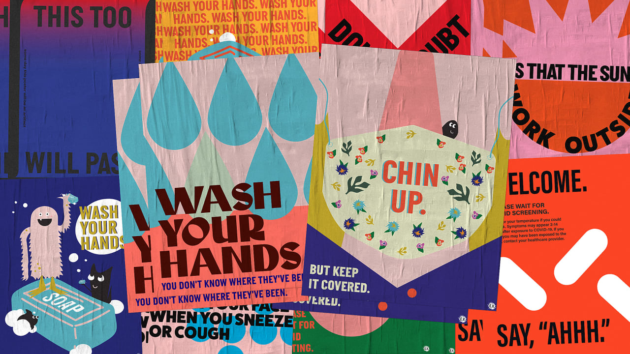 Studio O+A's COVID-19 posters fight COVID-19 with monsters