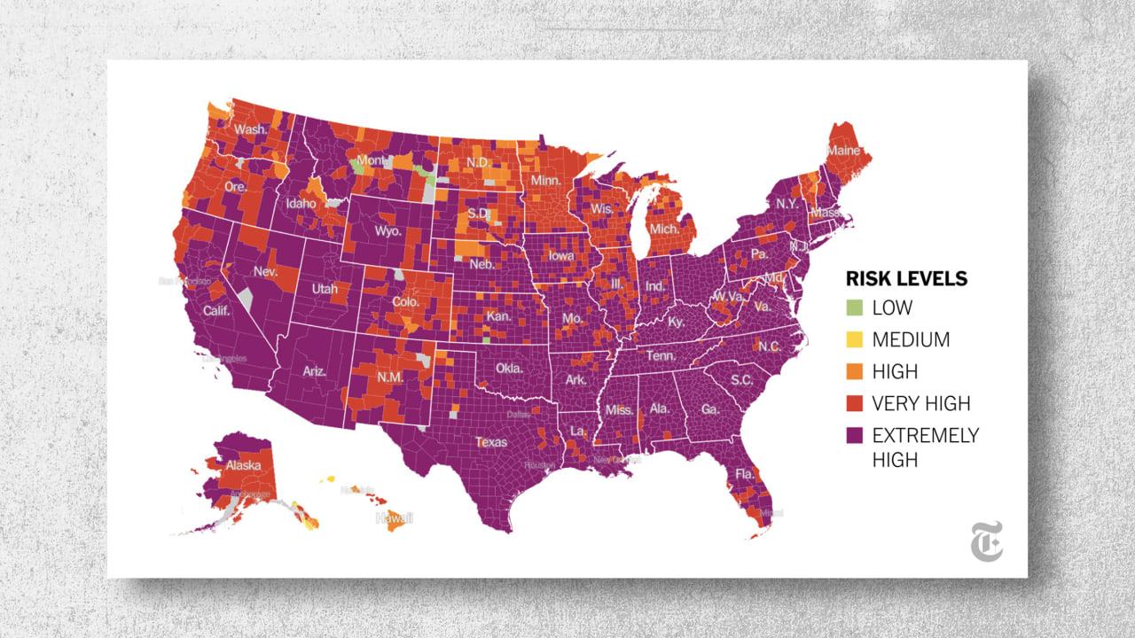The 'New York Times'' new data tracker shows COVID-19 stats by county The 'New York Times'' new data tracker shows COVID-19 stats by county