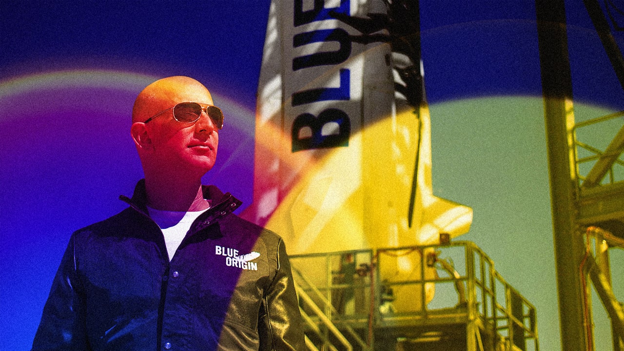 Blue Origin S First Human Spaceflight Jeff Bezos Blasts Off