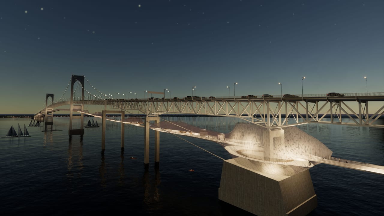 These 3D-printed bike lanes are designed to sit underneath bridges