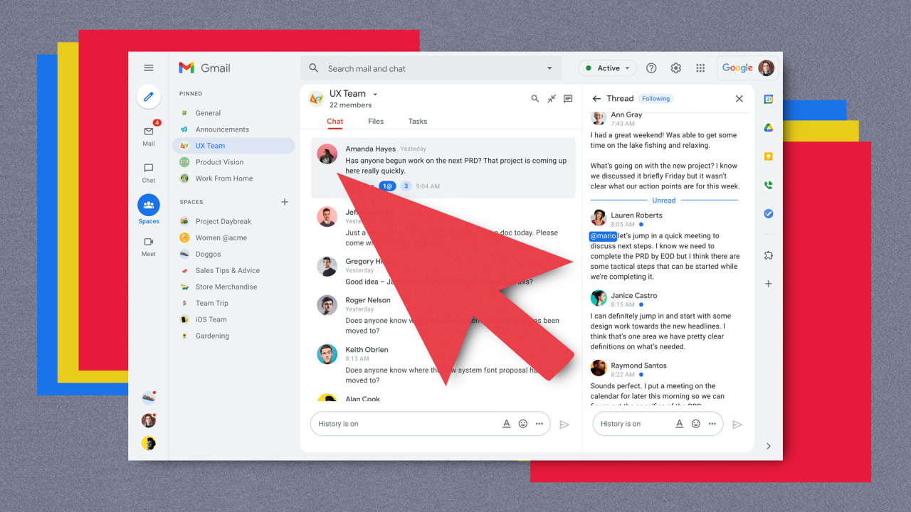 Google Workspace adds a 'report button' to chats