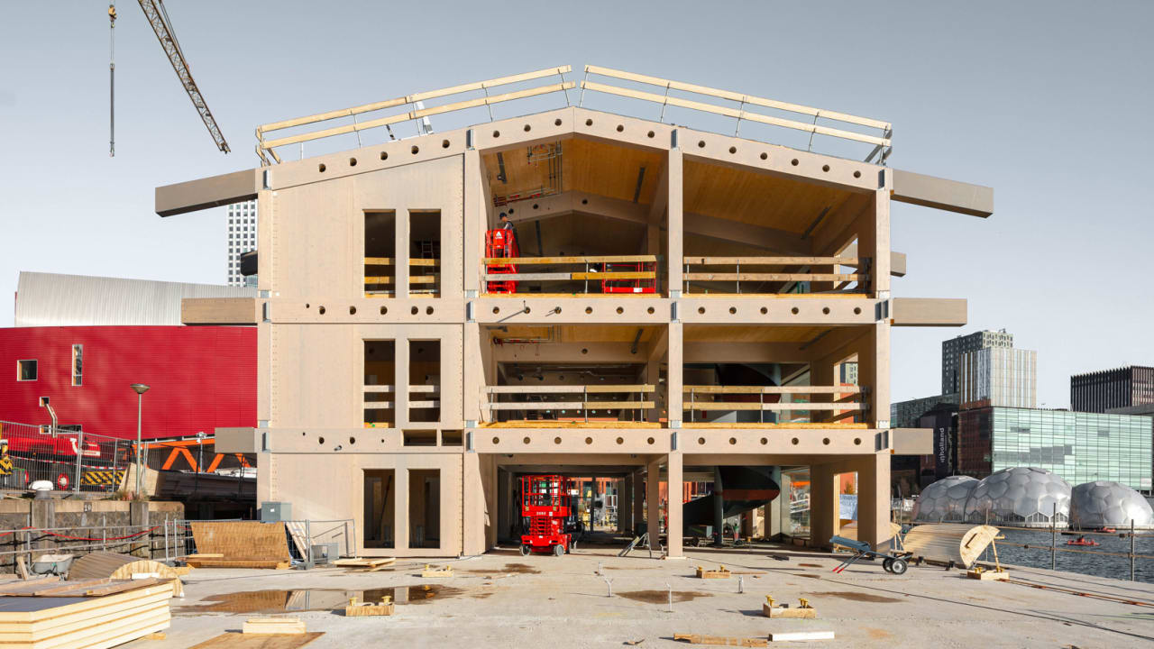 90% of Rotterdam is below sea level. So the city built an office build