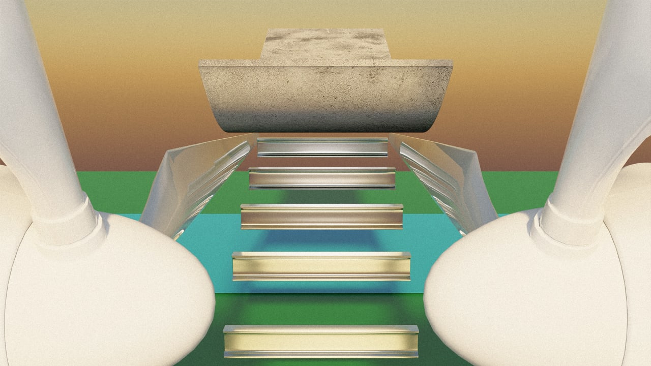 In Ireland, old wind-turbine blades are being used to build bridges