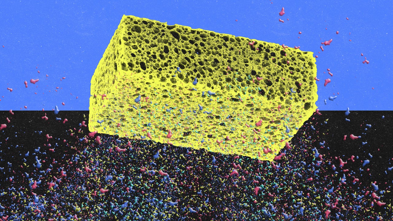 These sponges can capture microplastics