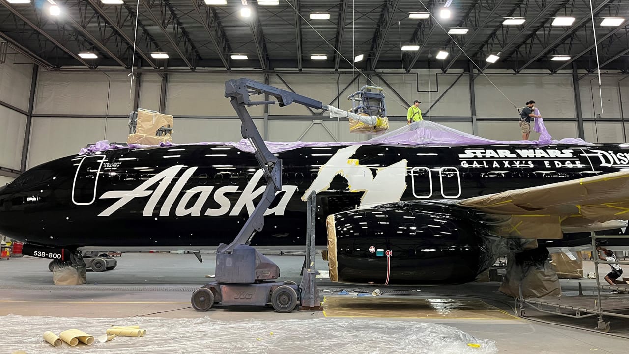 How Alaska Airlines kept its Star Wars plane a secret until its May 4t