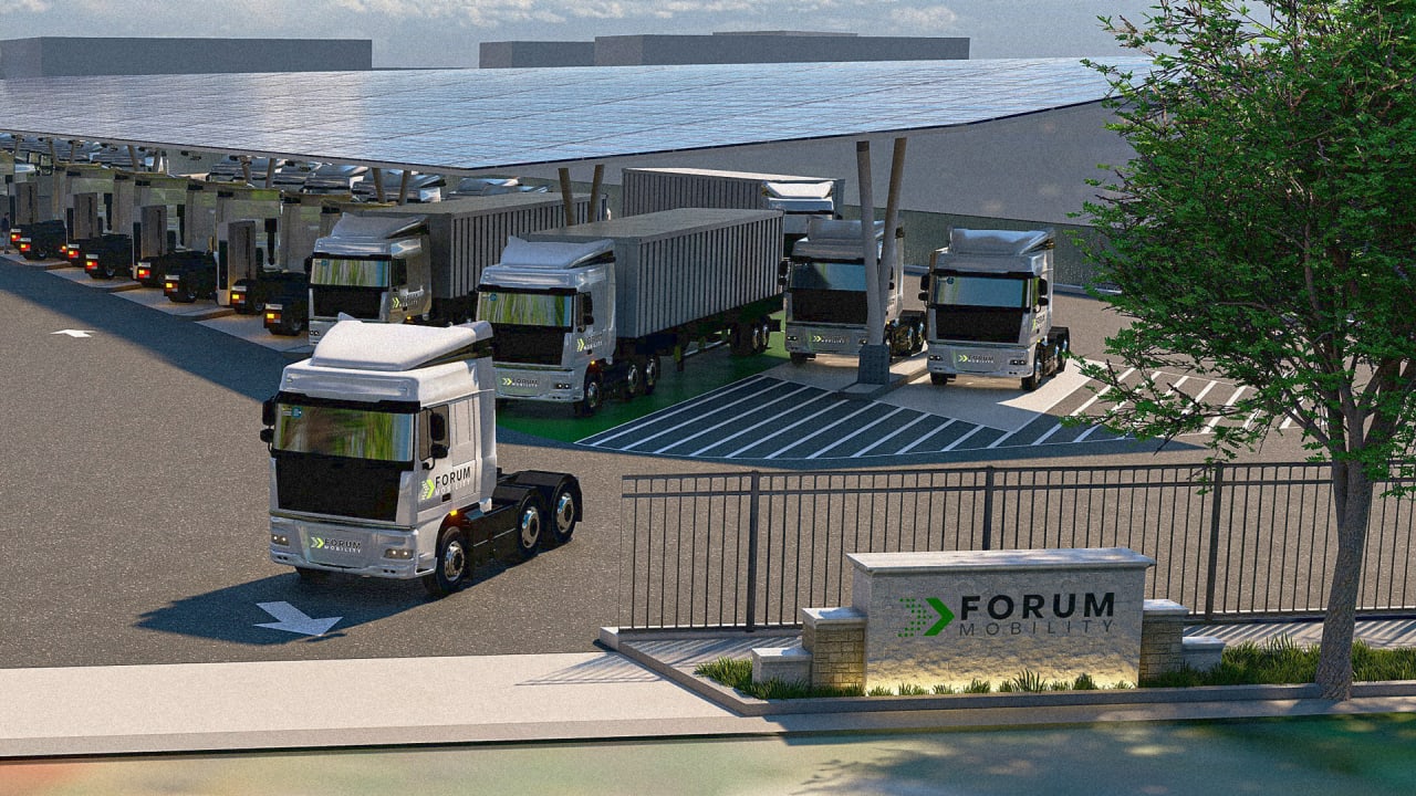 Oakland depot will be able to fast-charge 96 electric big rigs at once