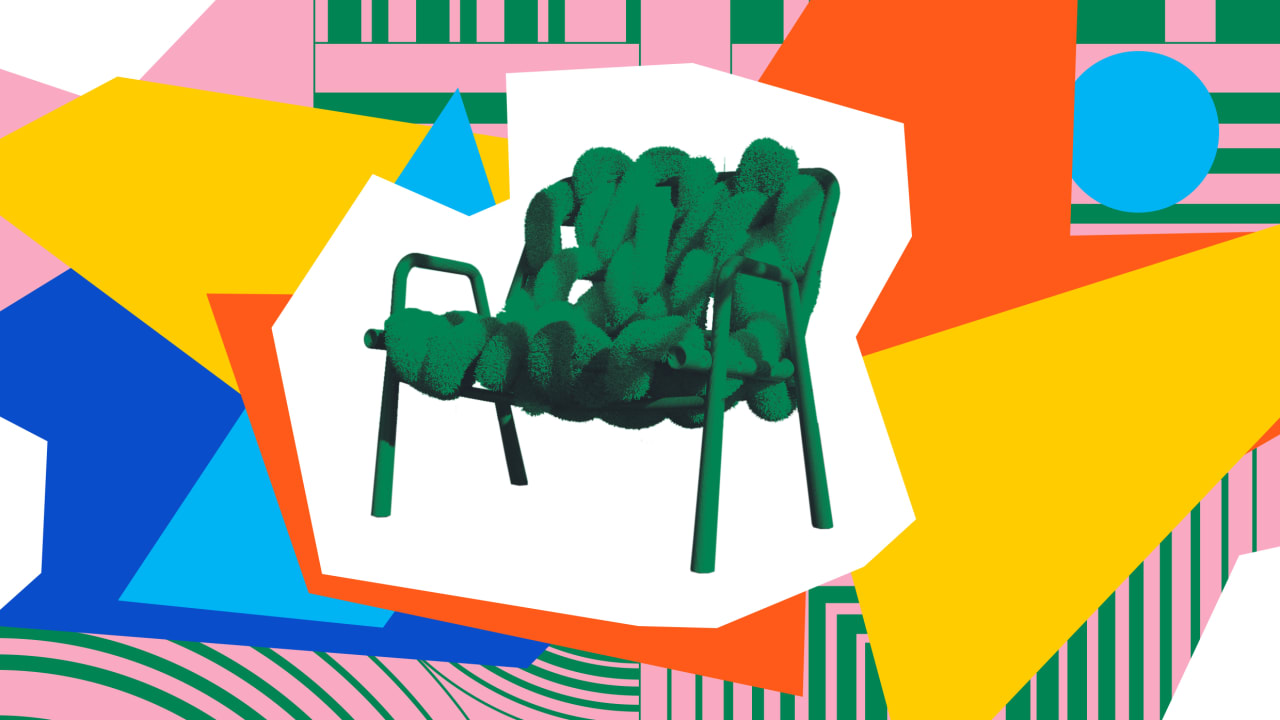 The Hug chair is designed to reduce stress, even while assembling it