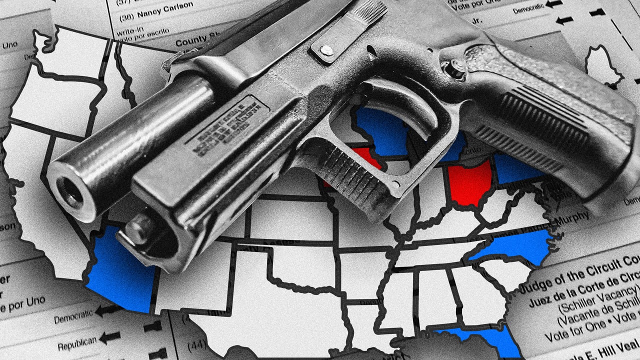 It’s legal to bring guns to the polls in many swing states. What could ...