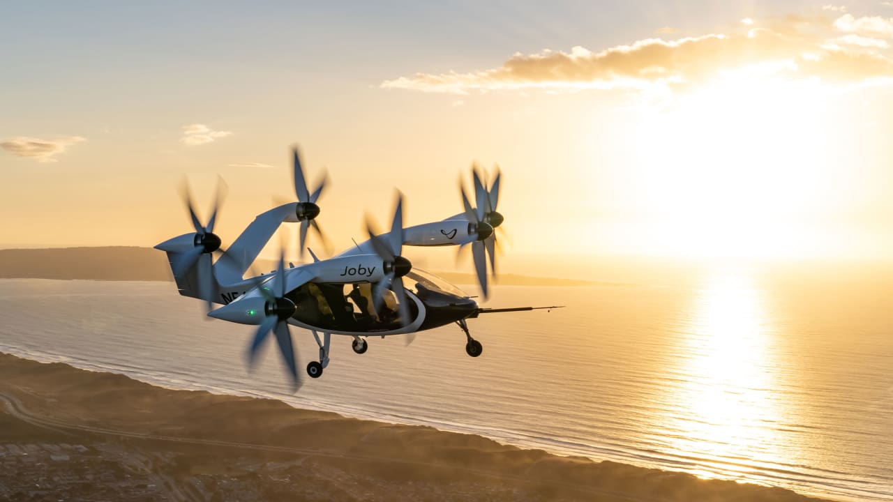 Joby Aviation stock is soaring as its electric flying vehicles get ...