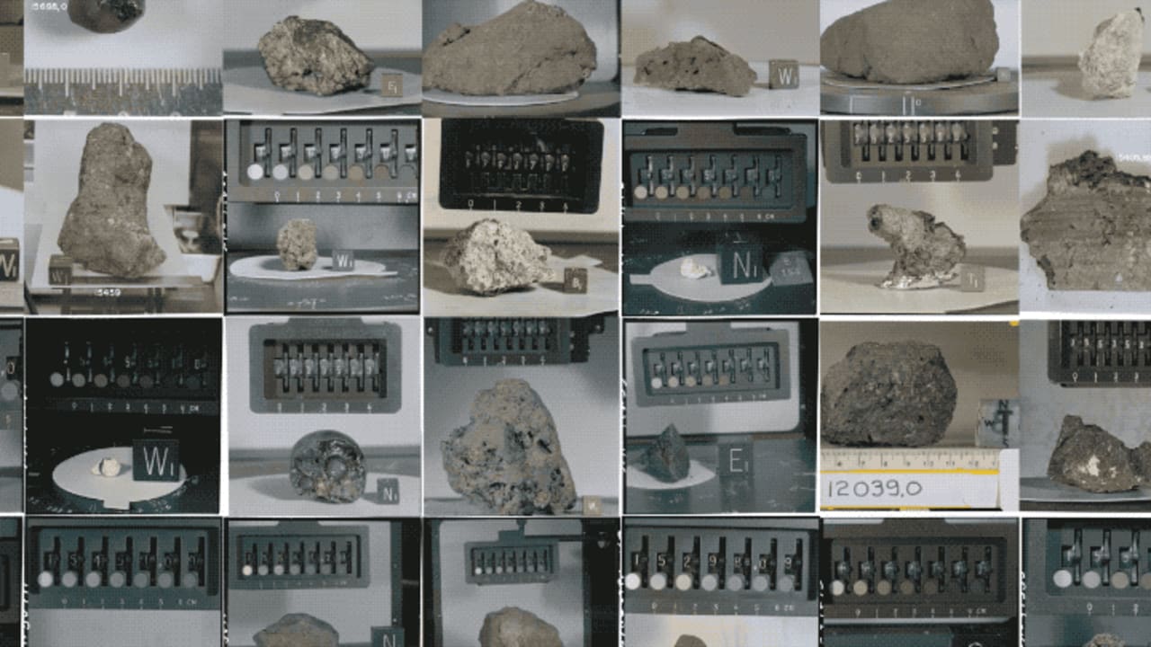 A highly organized and very beautiful taxonomy of every moon rock a...