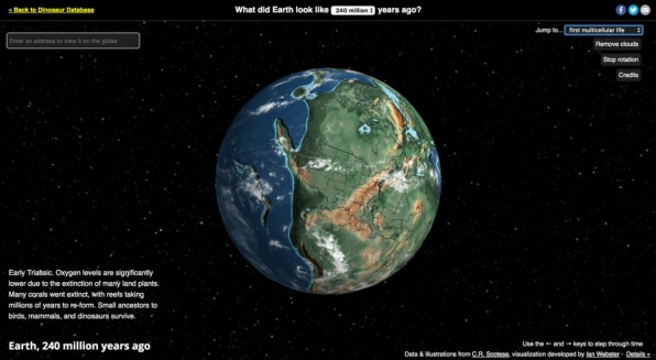 This map shows how your city moved over the last 750 million years ...