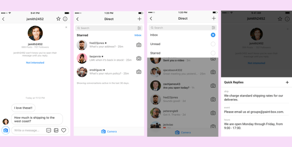 Exclusive: Instagram Gives Email-Like Messaging Tools To Businesses