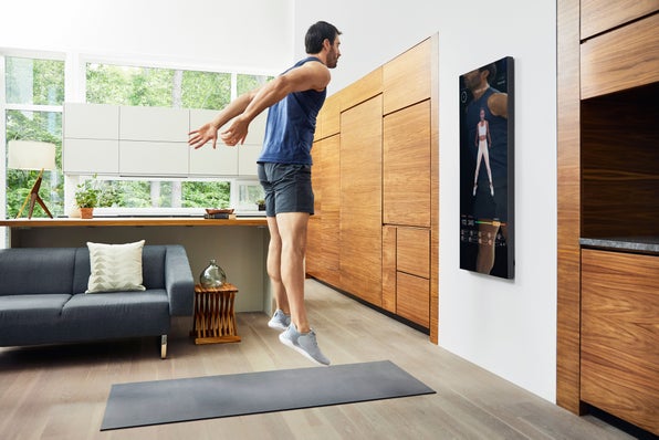 Connected fitness device Mirror brings Pilates, yoga home