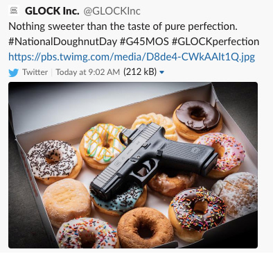 Glock celebrates National Donut Day in worst possible way