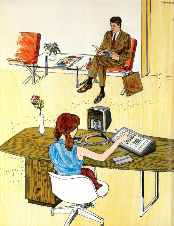 Watch the first videoconference on AT&T’s Picturephone II