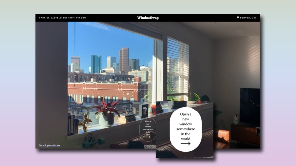 Window-swap shows you views from strangers' windows around the world