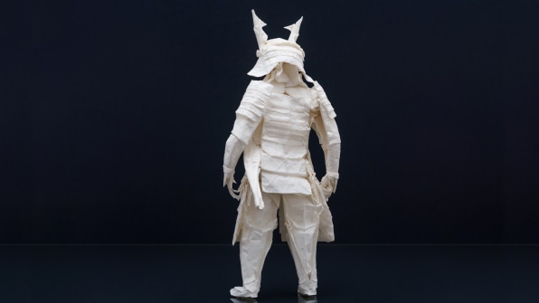 Juho Könkkölä's origami figures are made with a single piece of paper